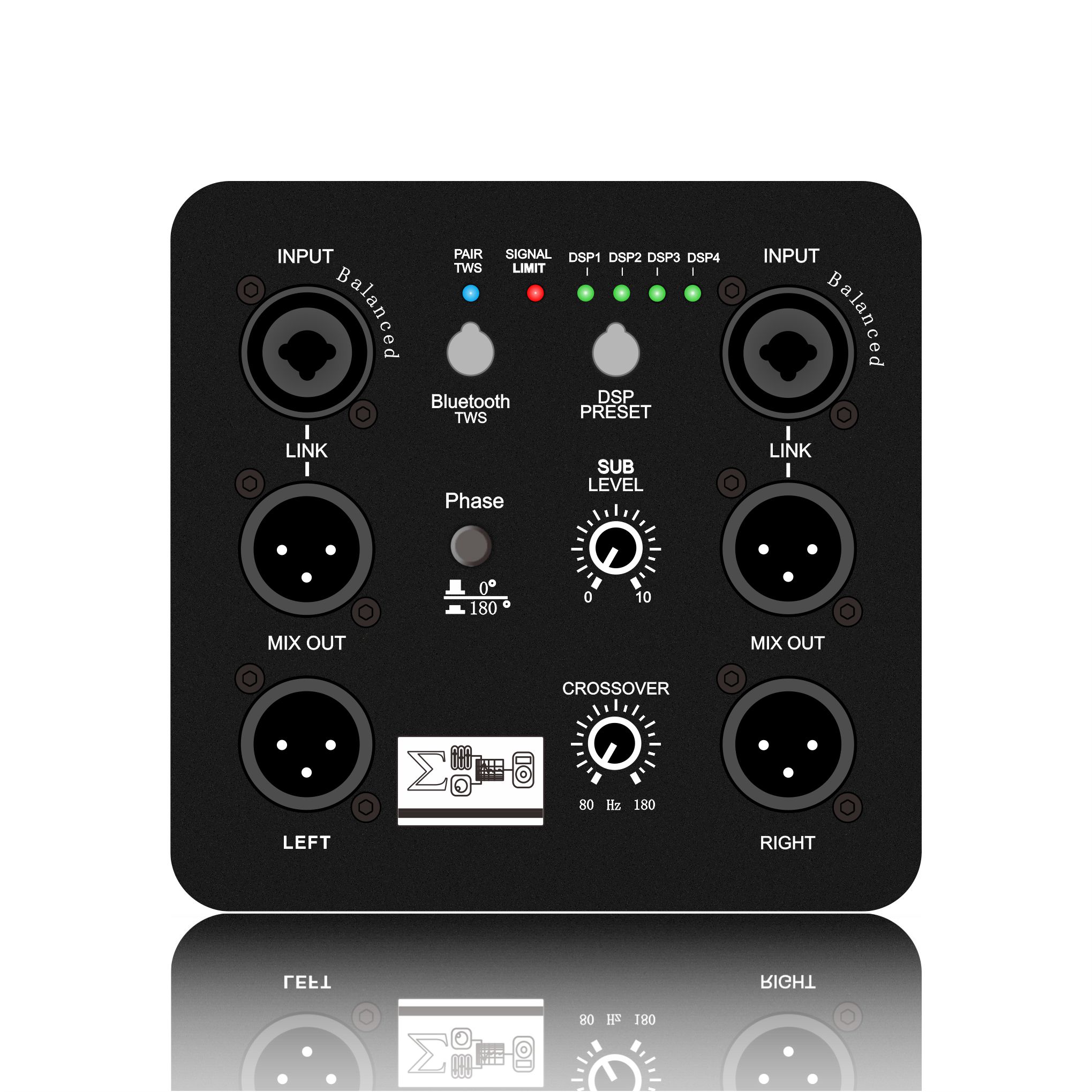 DSP1804SUB Powered Subwoofer DSP Amplifier- Ningbo Zhenhai Huage ...